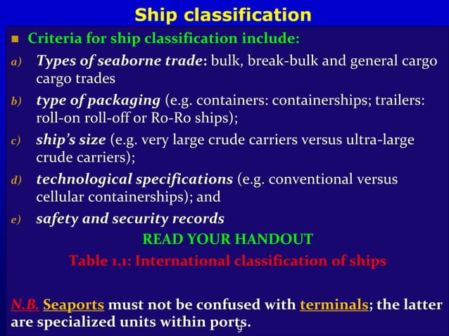 Port and Terminal Operations Management PPT | PPT | Cruises | Travel Type