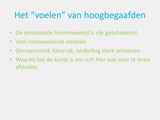 Zelfbeeld & imago hoogbegaafden | PPTX