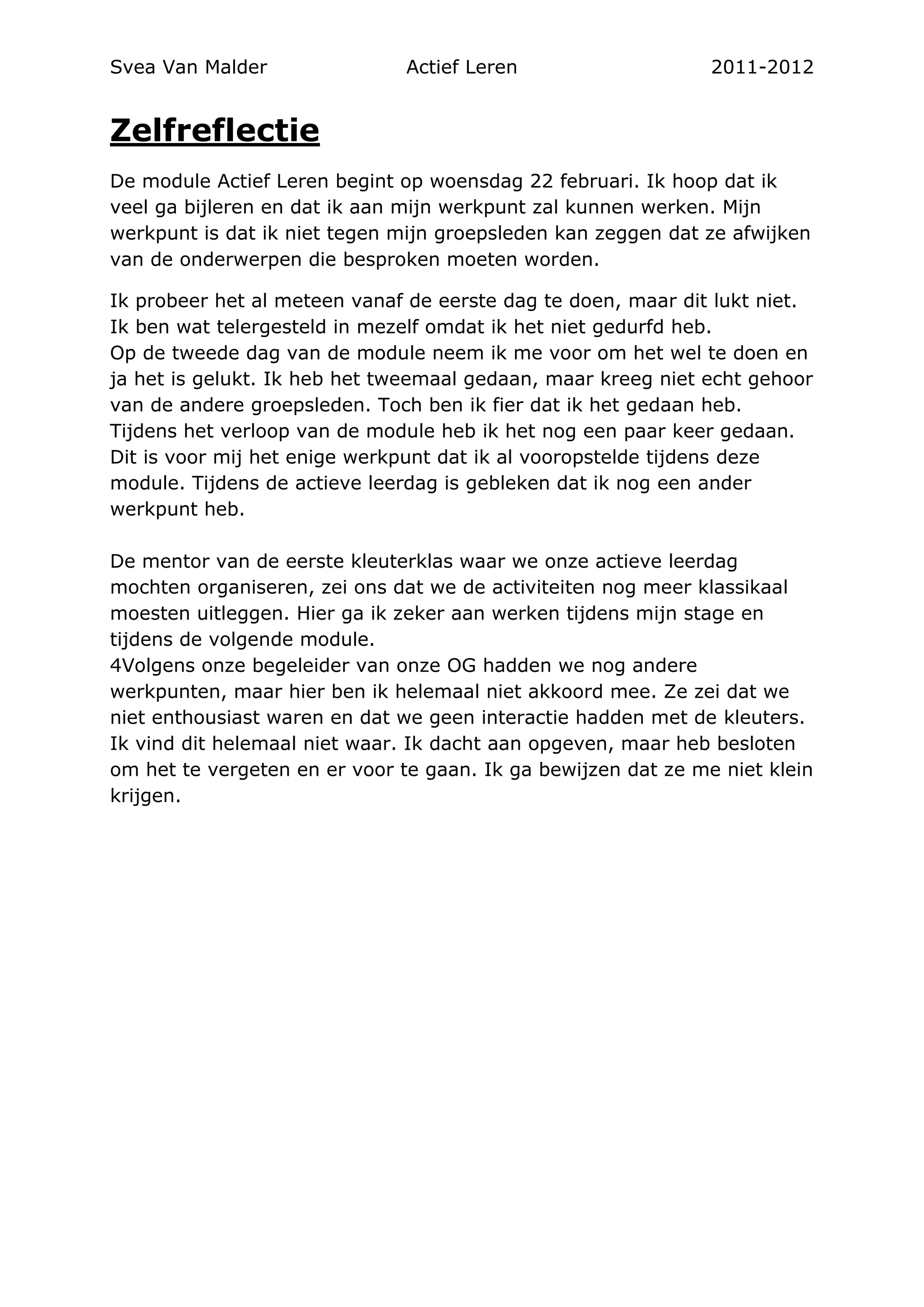Zelfreflectie svea van_malder_og_1_al | DOCX