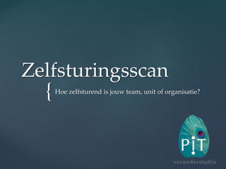 Zelfsturingsscan Teams | PPTX