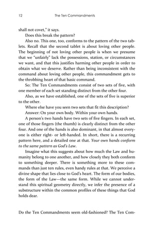 The Ten Commandments, a book about the biblical text by Peter Zelinski ...