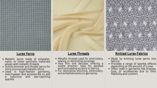 Lurex Fabric: The Shimmering Textile of Glamour | PDF