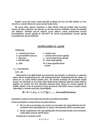 Zemin su i̇lişkisi | PDF