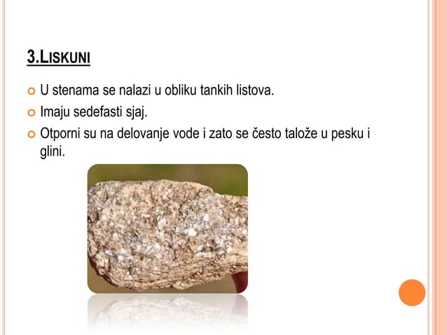 Zemlja stene-minerali | PPSX