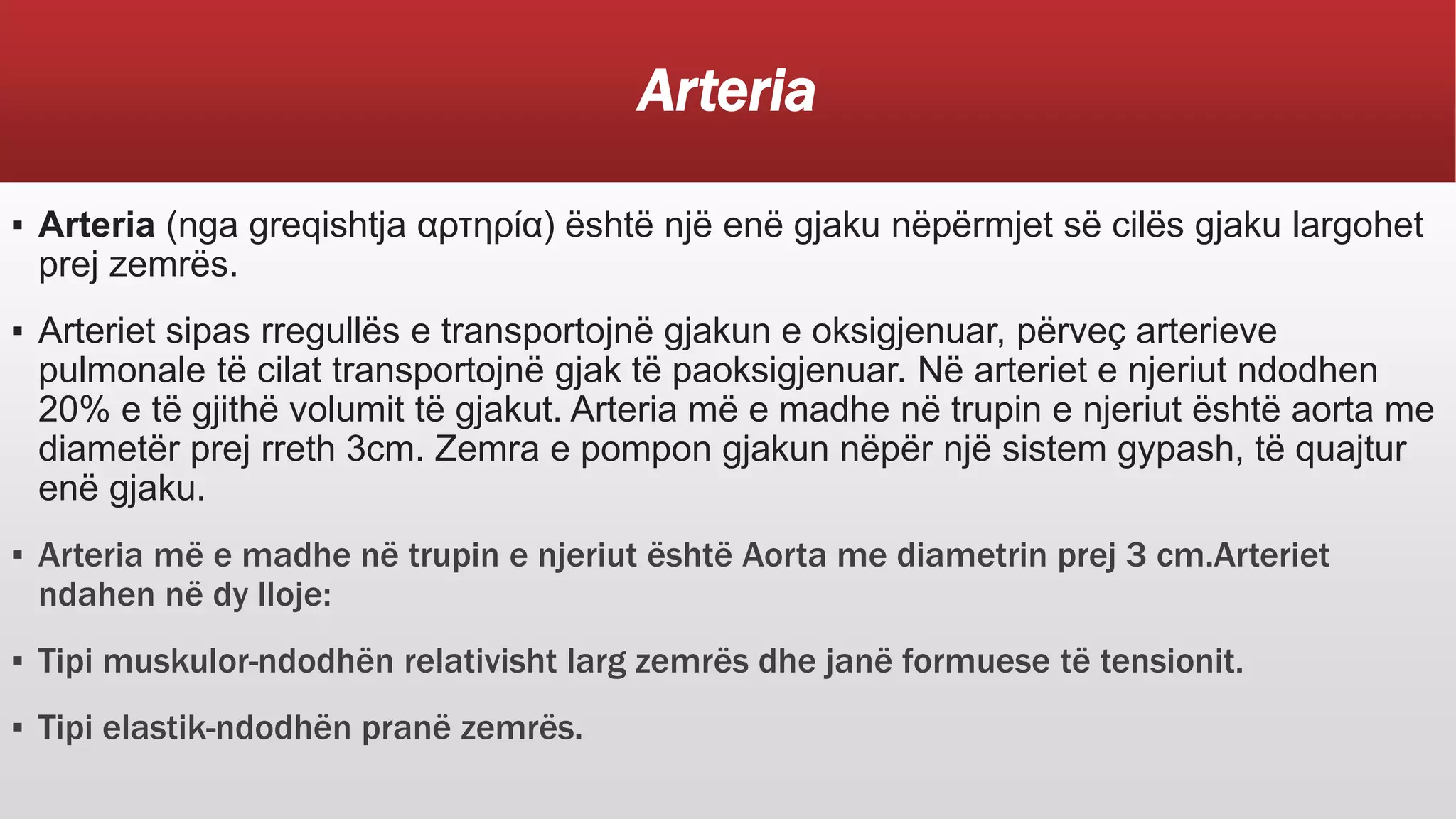 Zemra dhe Enet e gjakut | PPTX