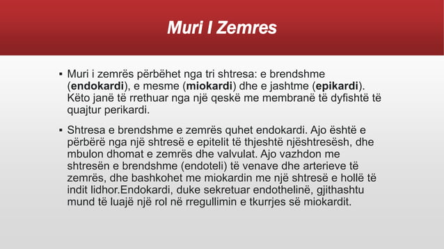 Zemra dhe Enet e gjakut | PPTX
