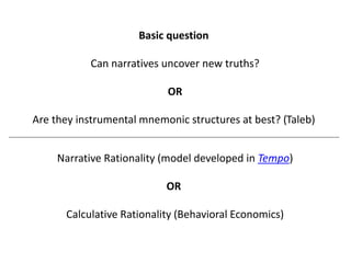 Zemblanity and Serendipity in Guardian and Trader Narratives | PPTX