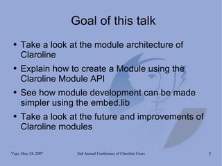 Zen and the Art of Claroline Module Development | ODP