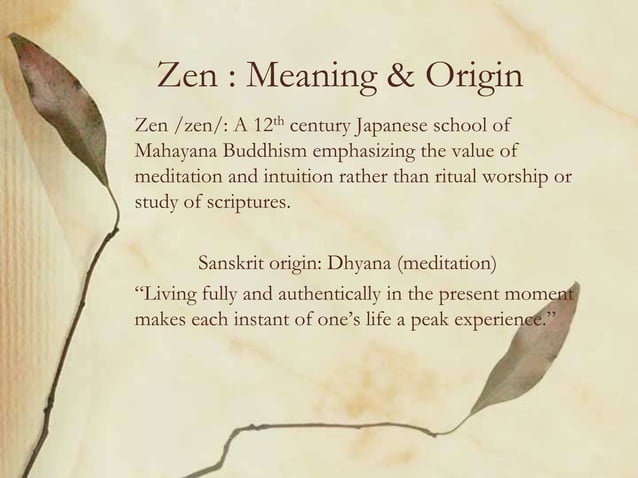 Zen philosophy of interior design | PPTX