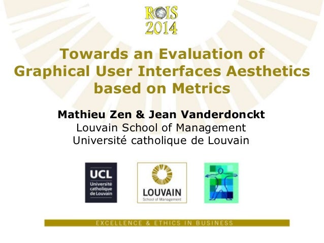 Towards an Evaluation of Graphical User Interfaces Aesthetics based o…