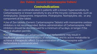 Zen Tablets (Generic Carbamazepine Tablets) | PDF | Herbs and ...