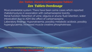 Zen Tablets (Generic Carbamazepine Tablets) | PDF | Herbs and ...