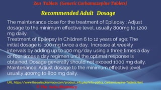 Zen Tablets (Generic Carbamazepine Tablets) | PDF | Herbs and ...