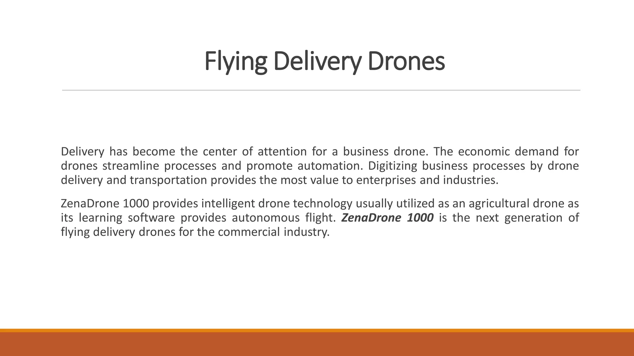 Zena drone 1000 uses in Commercial Drone Industry | PDF