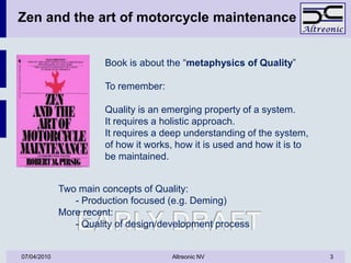 Zen and the art of safety engineering | PPT | Free Download