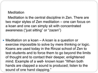 Zen and The Buddhist Tradition | PPTX