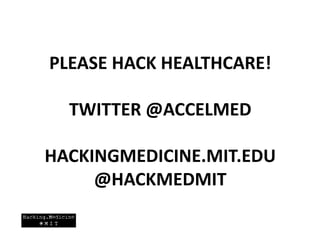 Zen Chu - Hacking Medicine Examples From MIT & Beyond | PDF