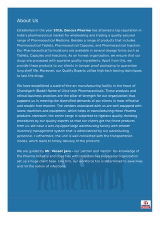 Zencus pharma | PDF