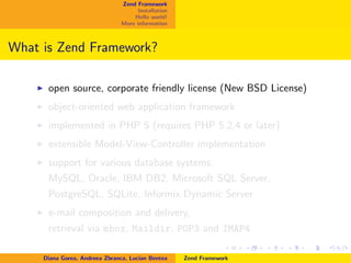 Zend Framework | PPT