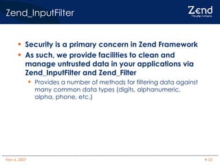 Zend Framework | PPT