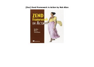 [Doc] Zend Framework in Action by Rob Allen