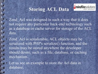 Zend ACL Basics | PDF