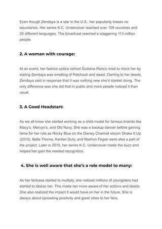 Zendaya Coleman_ The Head-turner Talent.pdf | Movies | Entertainment