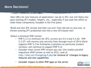 Zend con practical-zf1-zf2-migration | PPT