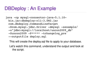 Handling Database Deployments | ODP | Databases | Computer Software and Applications