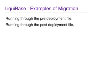 Handling Database Deployments | ODP | Databases | Computer Software and Applications