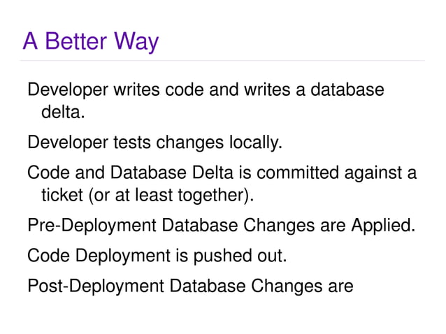 Handling Database Deployments Odp Databases Computer Software And Applications