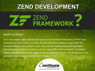 Zend Framework Web Service - Zend Framework Developers | PDF