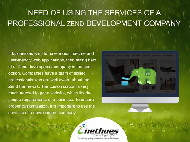 Zend Framework Web Service - Zend Framework Developers | PDF