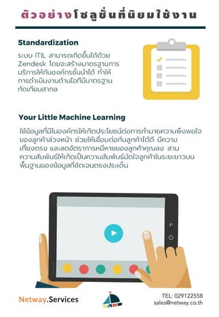 Zendesk Brochure (ภาษาไทย) | PDF