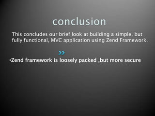 Zend framework | PPT