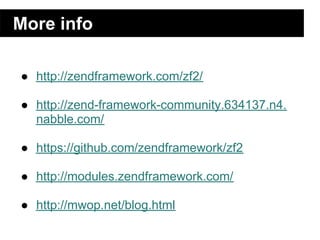 Zend Framework 2 - Basic Components | PDF