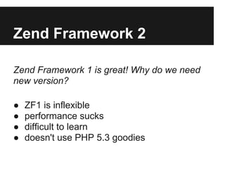 Zend Framework 2 - Basic Components | PDF