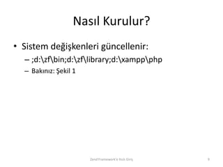 Zend Framework'e Hizli Giris | PPT