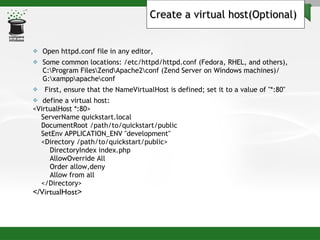 Zend - Installation And Sample Project Creation | PPT | Web Design and ...