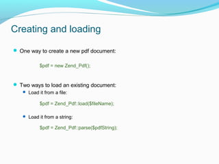 Introduction to Zend_Pdf | PPT