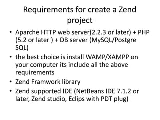 Zend Framwork configurations | PPT