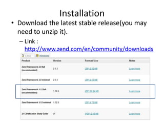 Zend Framwork configurations | PPT