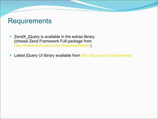 Introduction to ZendX jQuery | PPT