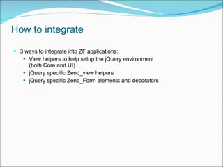 Introduction to ZendX jQuery | PPT