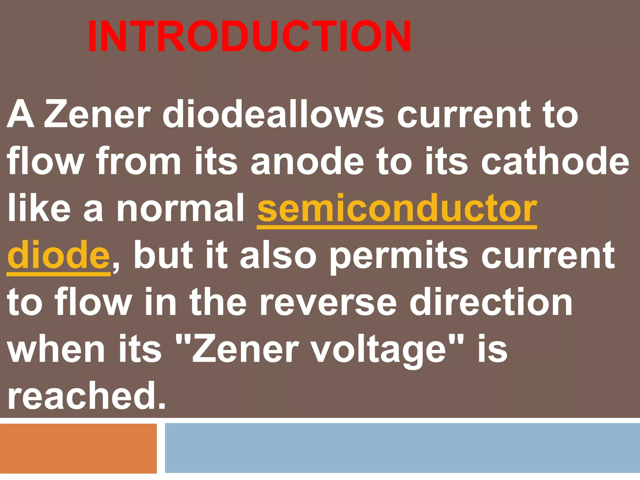 Zener diode | PPTX