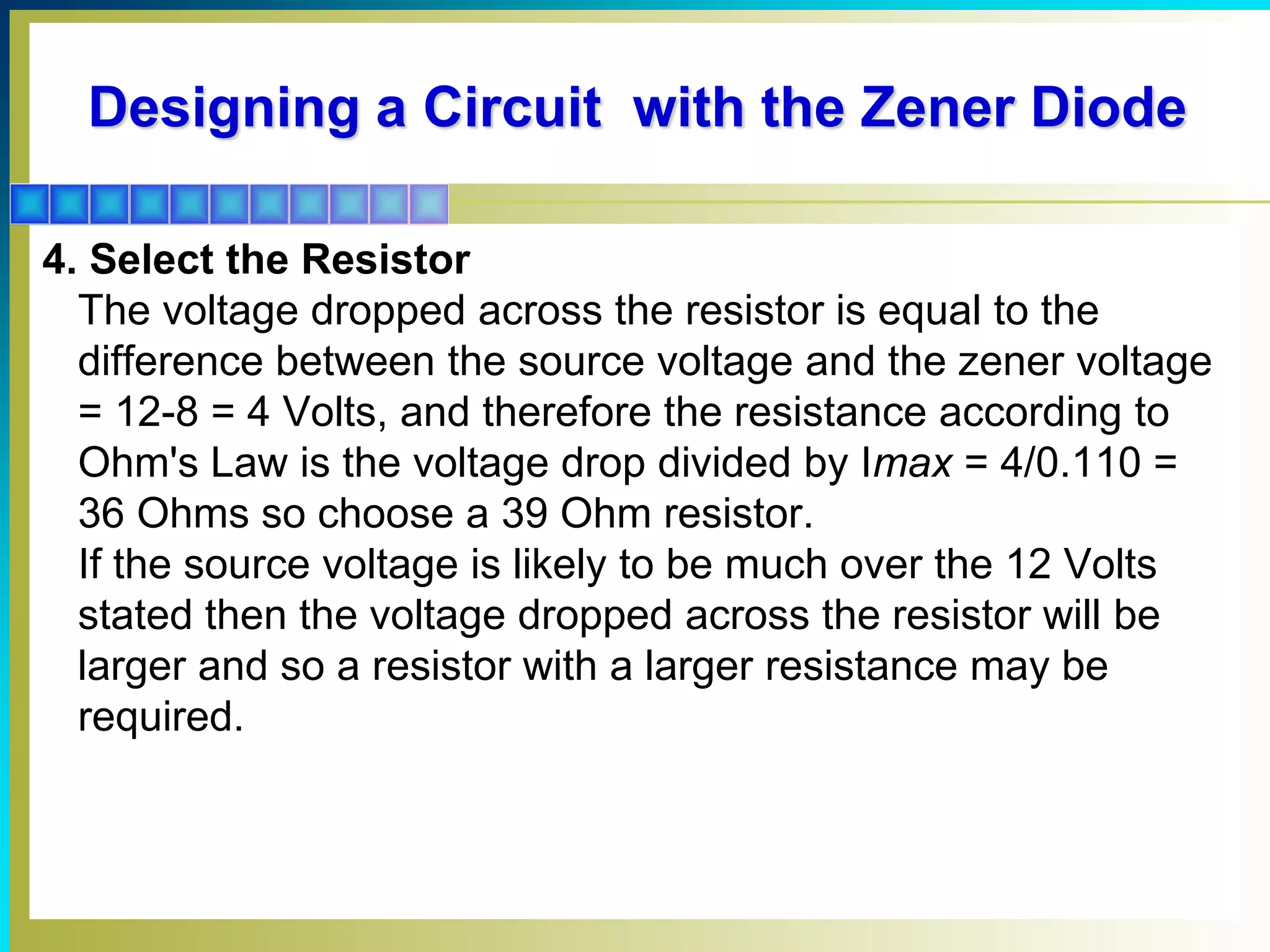 Zener diode.ppt | Chemistry | Science
