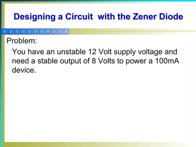 Zener diode.ppt | Chemistry | Science