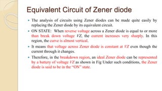 ZENER DIODE AND ITS CHARACTERSITICS F | PPTX