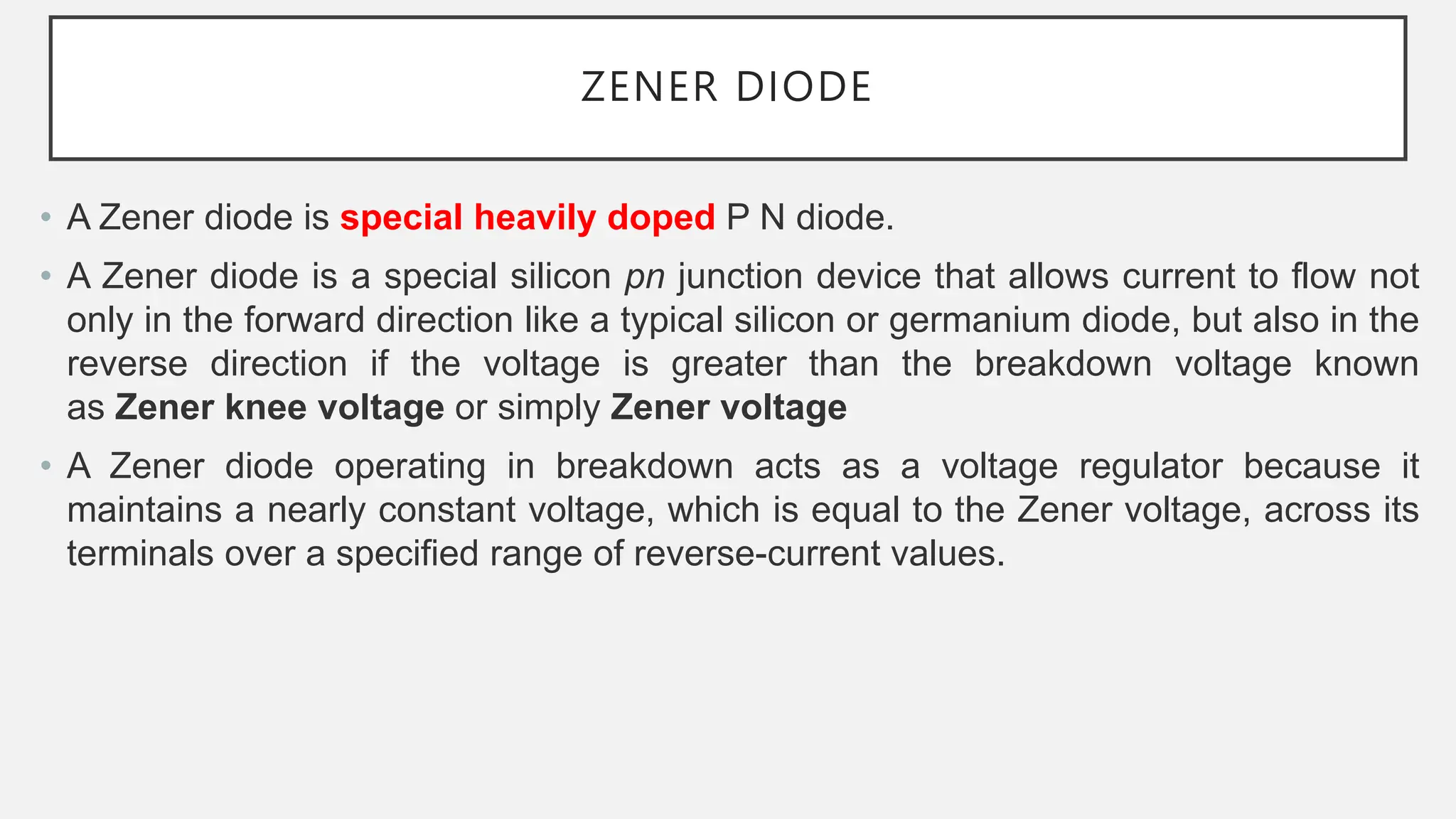 Basic Electronics Engineering Zener diode.pptx