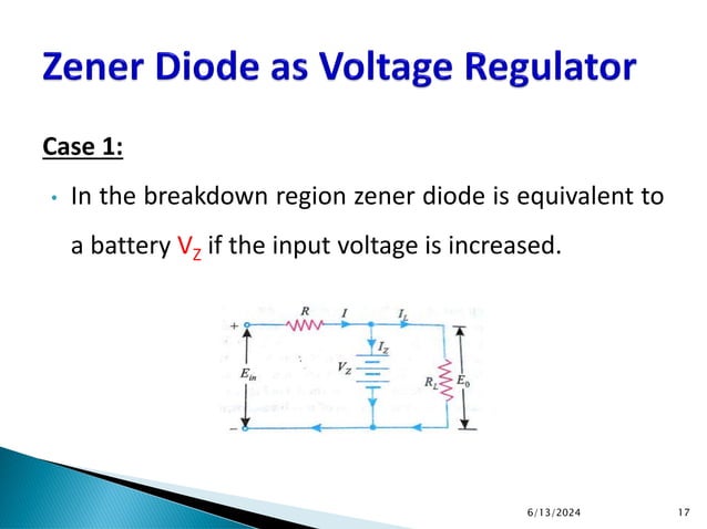 Zener Diode and its V-I Characteristics and Applications | PDF